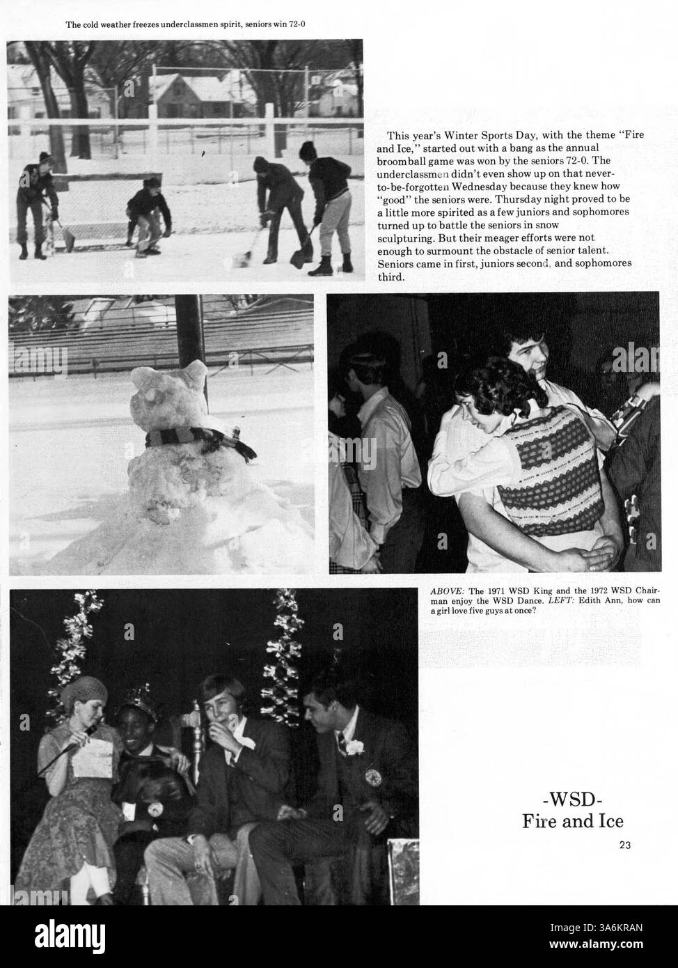 The 1972 Roosevelt High School yearbook titled "A Time Together ...