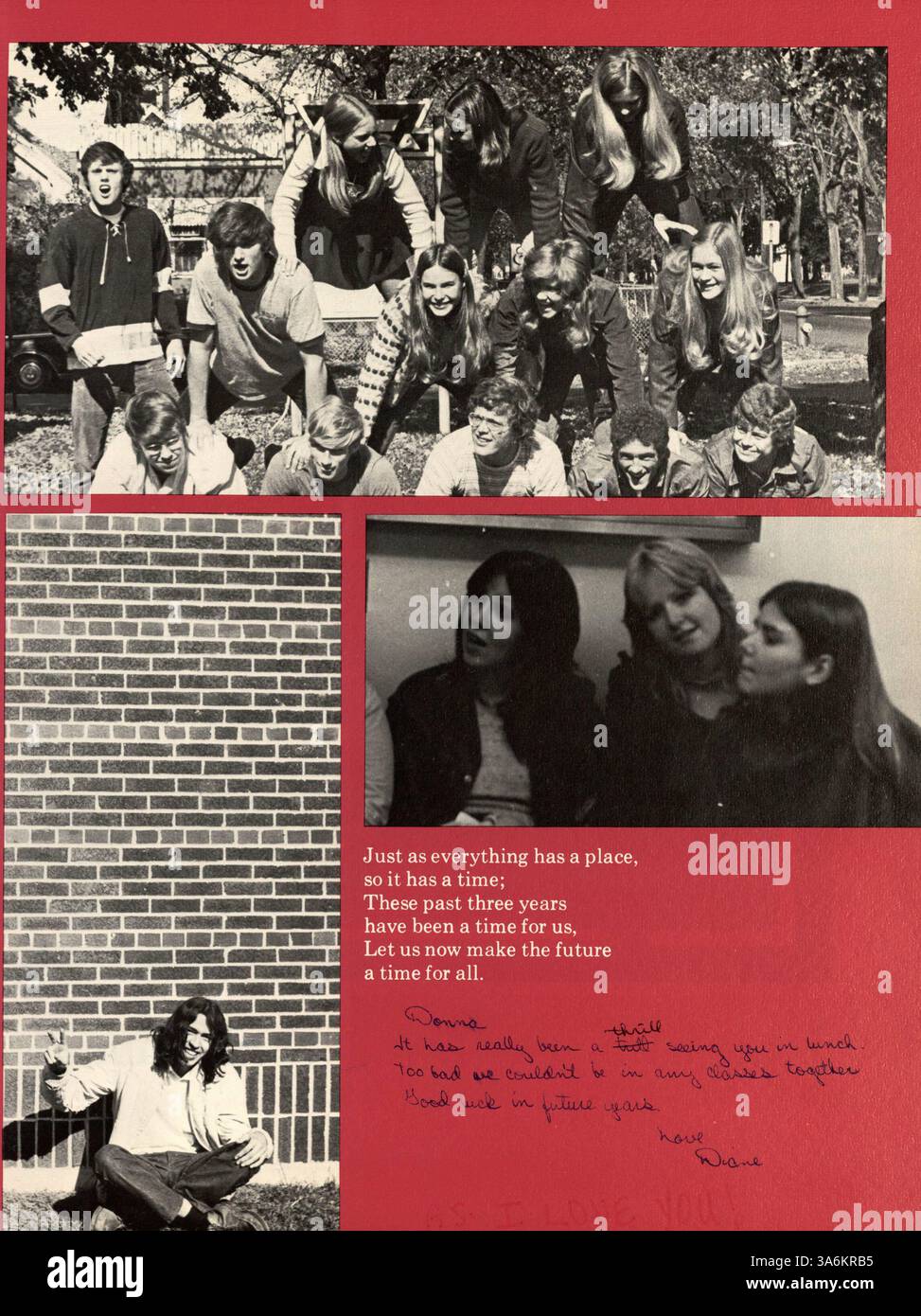 The 1972 Roosevelt High School yearbook, titled "A Time Together ...
