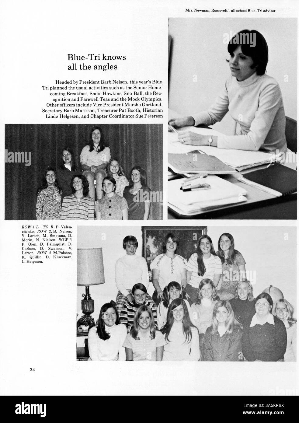 This 1972 edition of the Roosevelt High School yearbook, "A Time ...