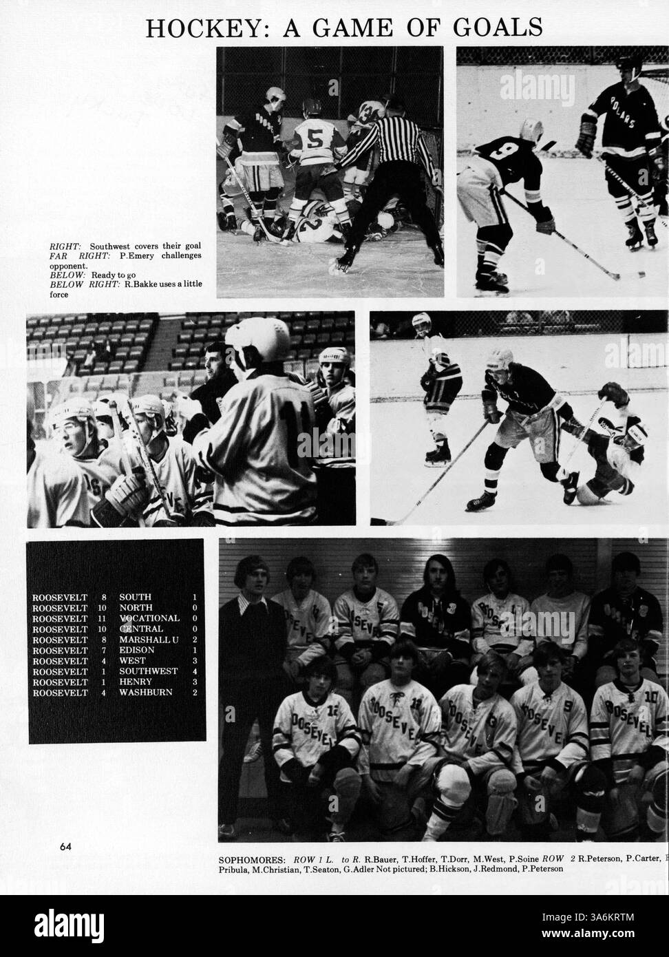 This 1972 edition of the roosevelt high school yearbook hi-res stock ...