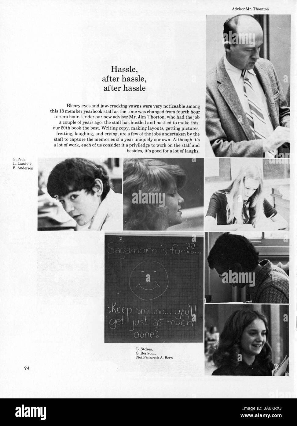 The 1972 Roosevelt High School yearbook, "A Time Together," showcases ...