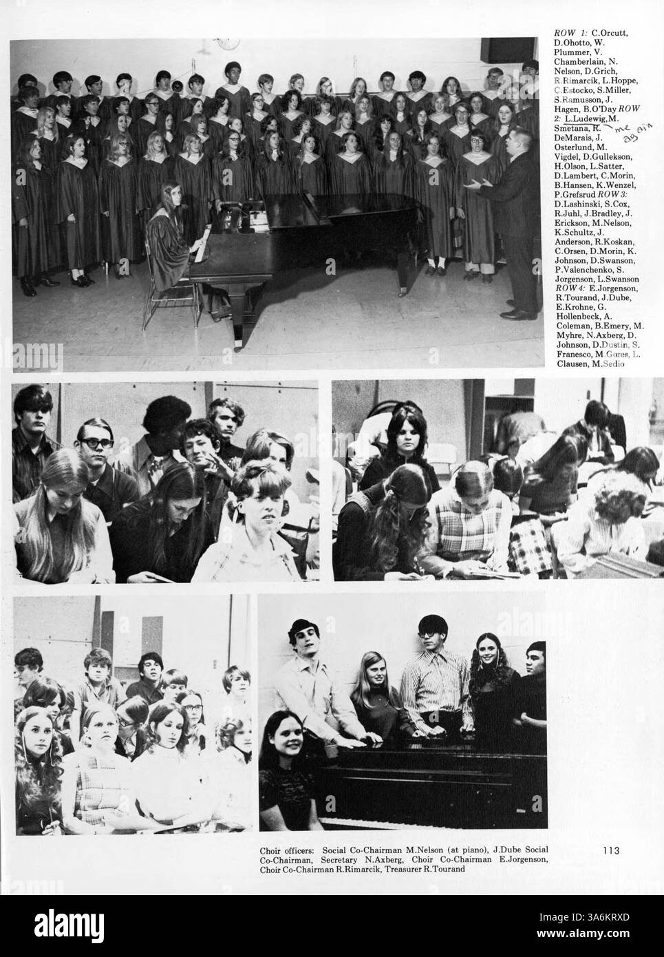 The 1972 Roosevelt High School yearbook, "A Time Together," documents ...