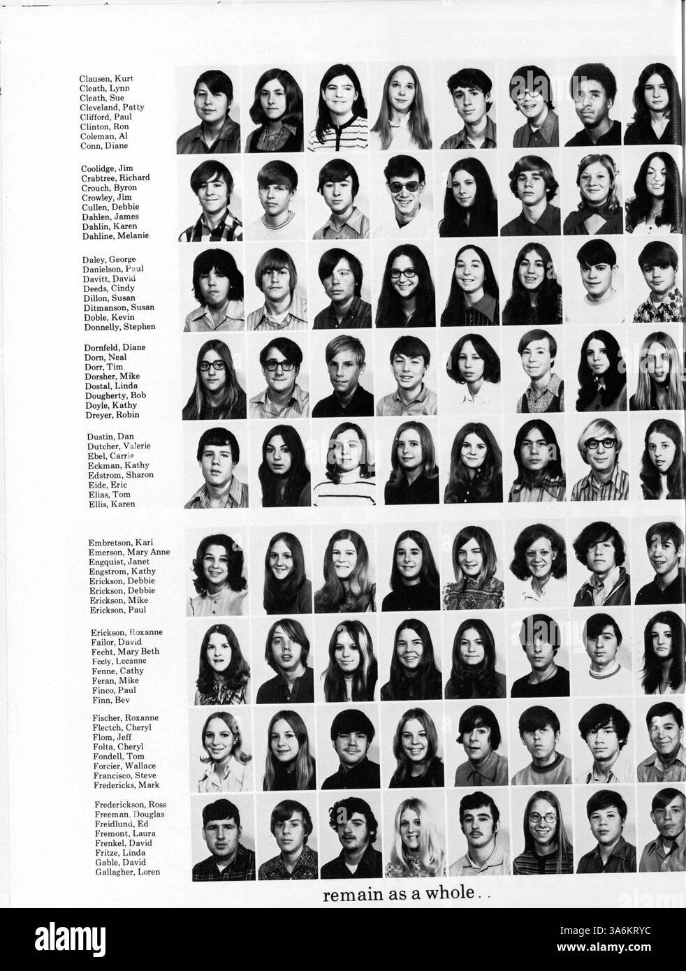 This 1972 Roosevelt High School yearbook, titled "A Time Together," captures the events, student ...