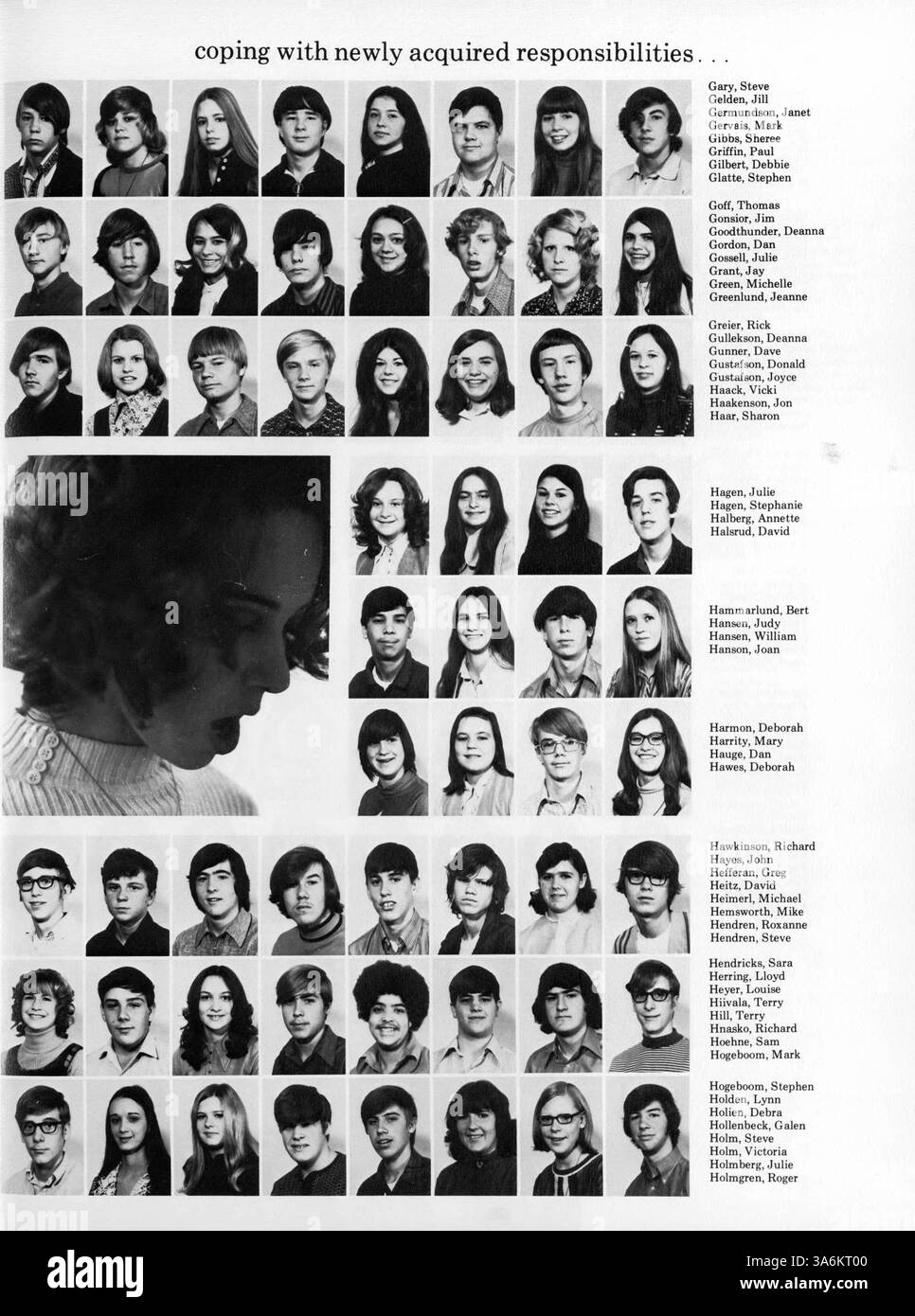 The 1972 Roosevelt High School yearbook, titled "A Time Together ...