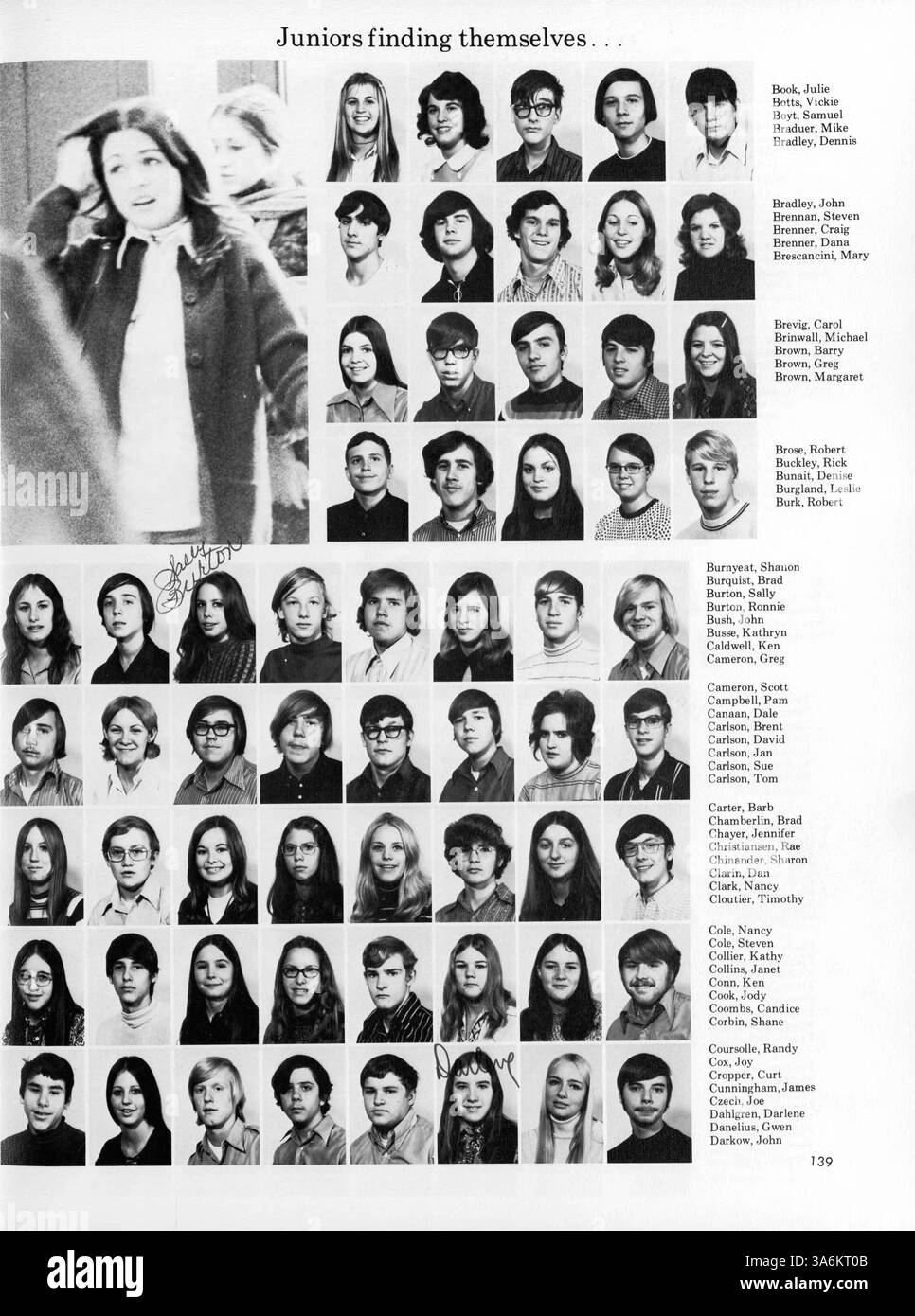 The 1972 Roosevelt High School yearbook, "A Time Together," features ...