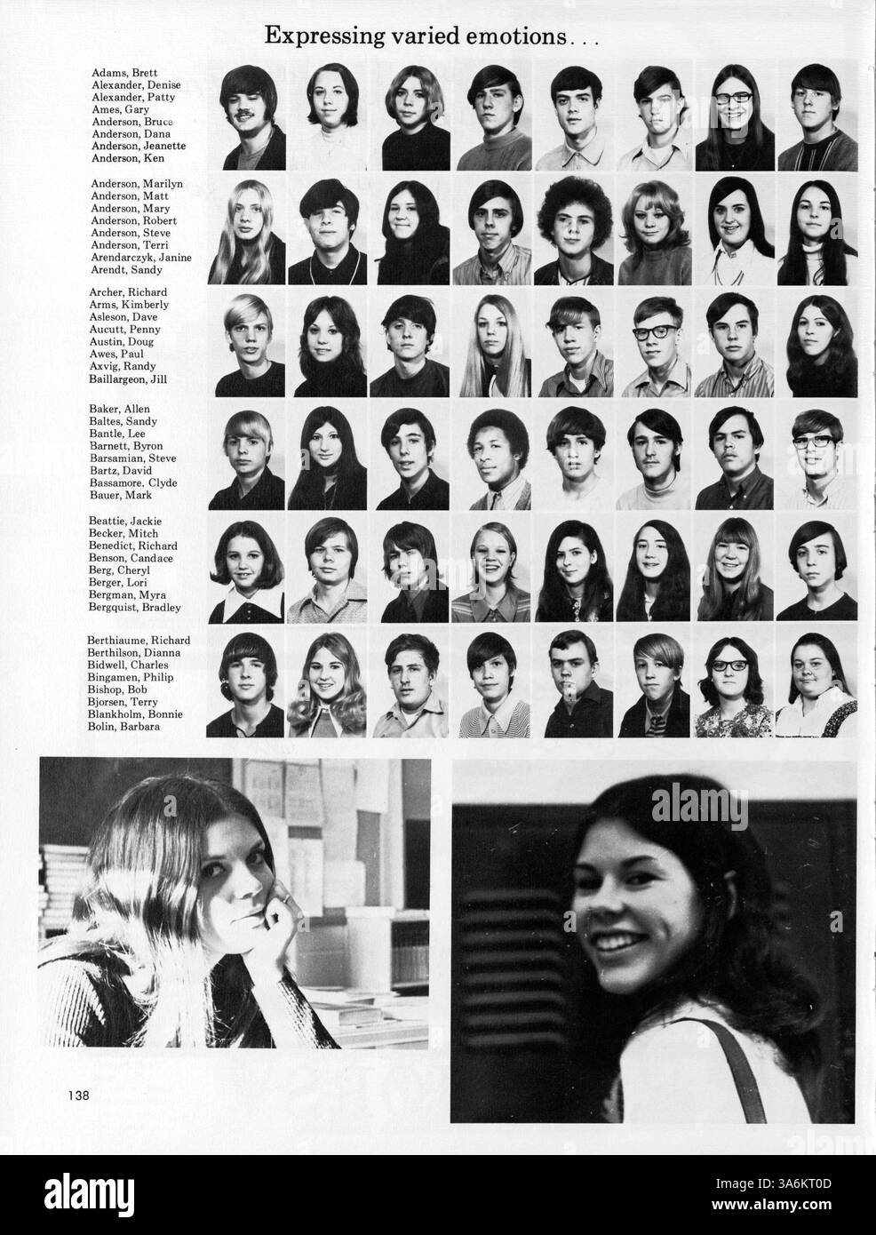 The 1972 Roosevelt High School yearbook, titled "A Time Together ...