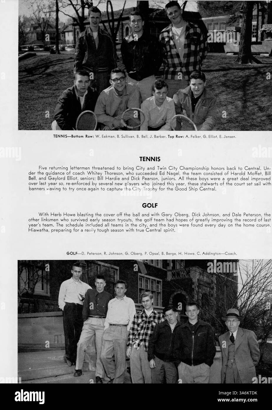 The 1949 centralian yearbook records student and teacher profile hi-res stock photography and ...