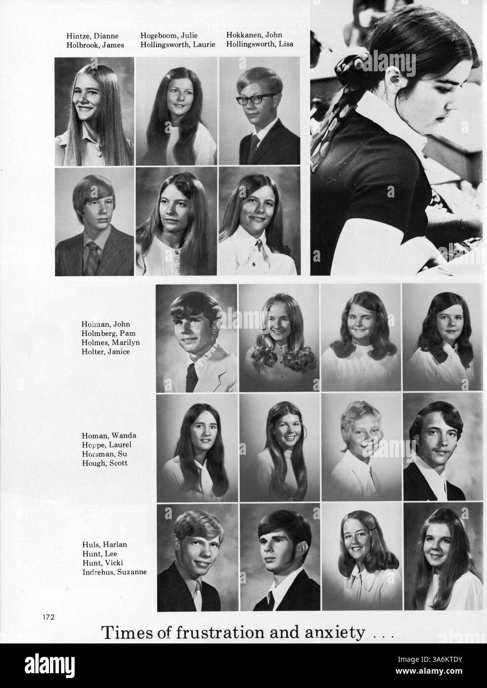 This edition of the 1972 roosevelt high school yearbook hi-res stock ...