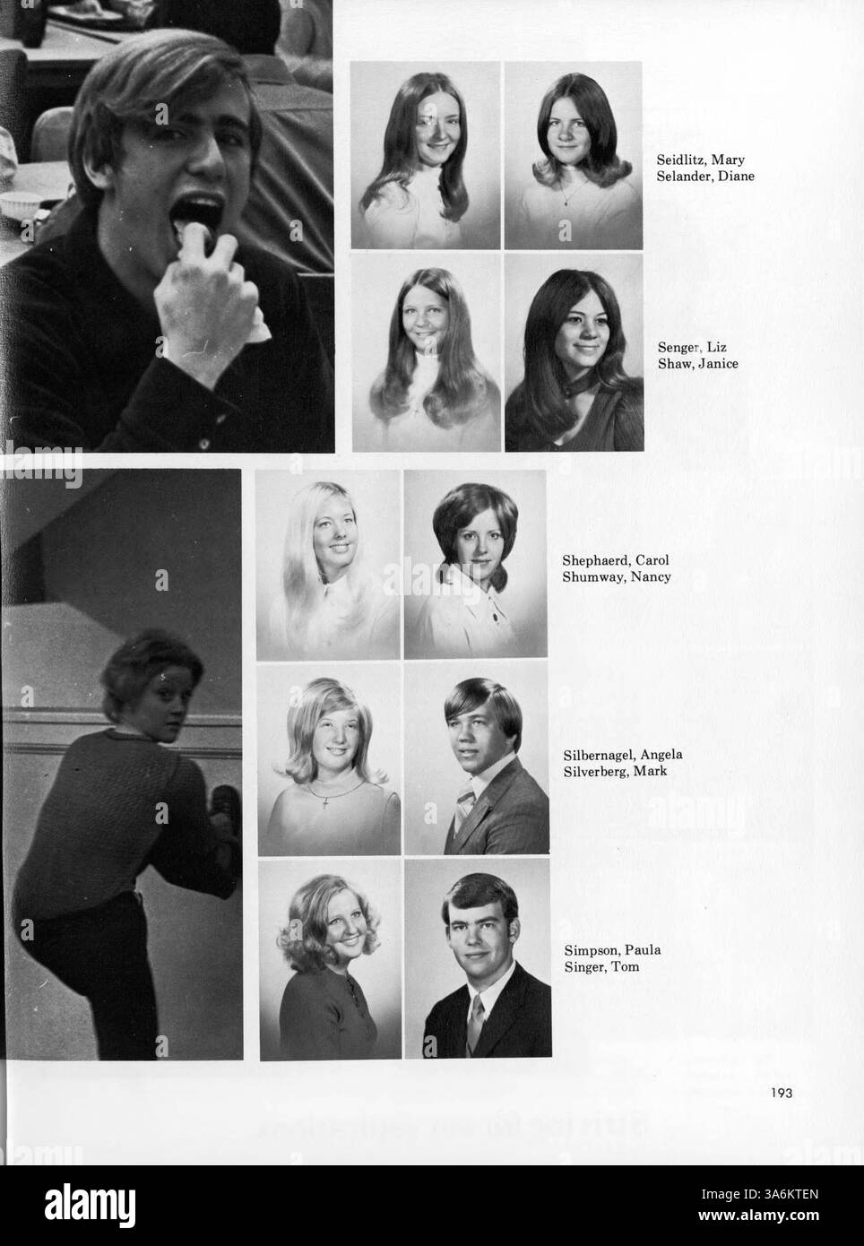 This 1972 Roosevelt High School yearbook, "A Time Together," captures ...