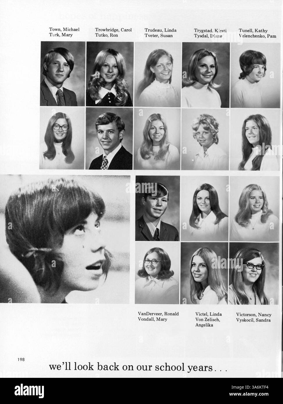 This yearbook, "A Time Together," from Roosevelt High School in 1972 ...