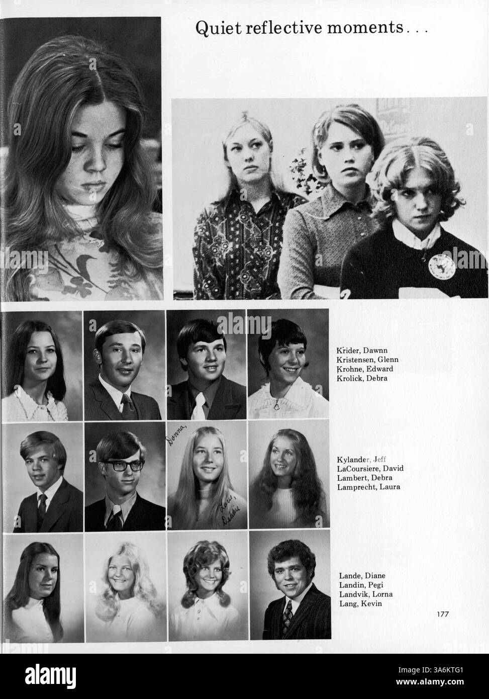 The 1972 Roosevelt High School yearbook, "A Time Together," offers a ...