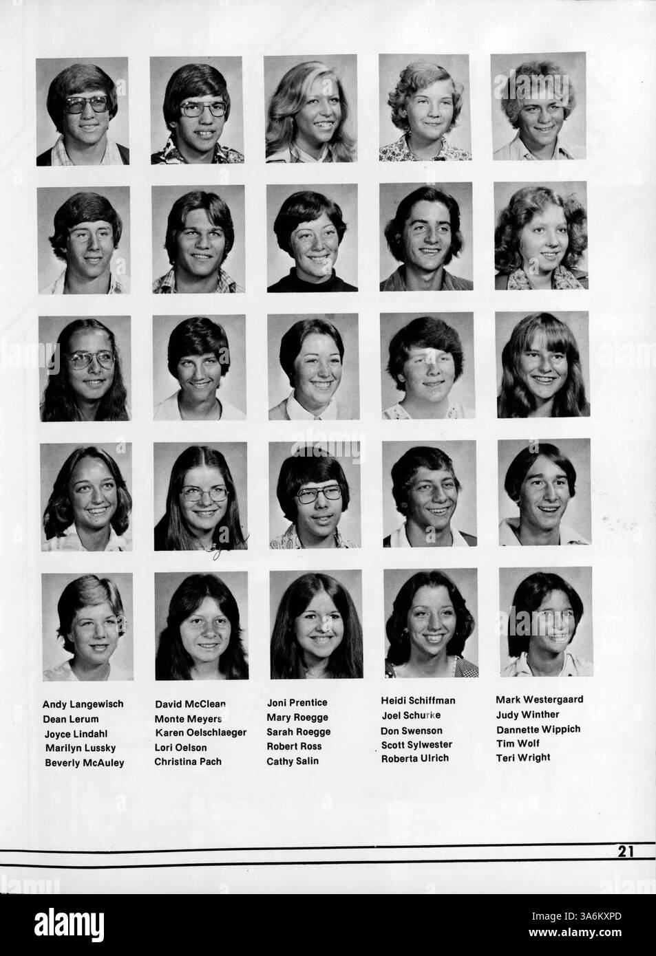 Reflects the 1976 1977 academic year Black and White Stock Photos ...