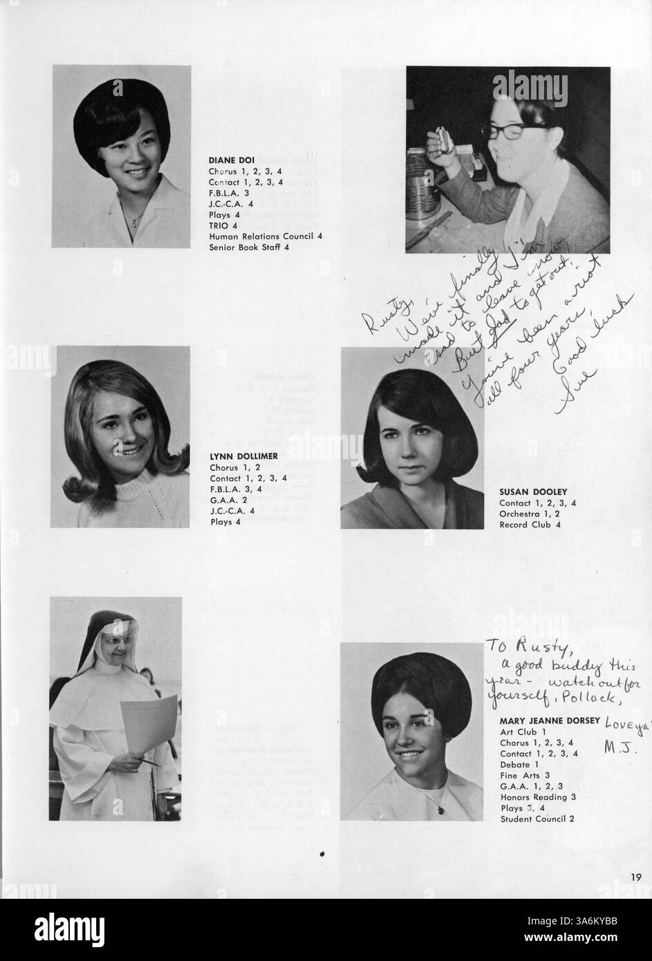 This high school yearbook from 1966 documents student activities ...