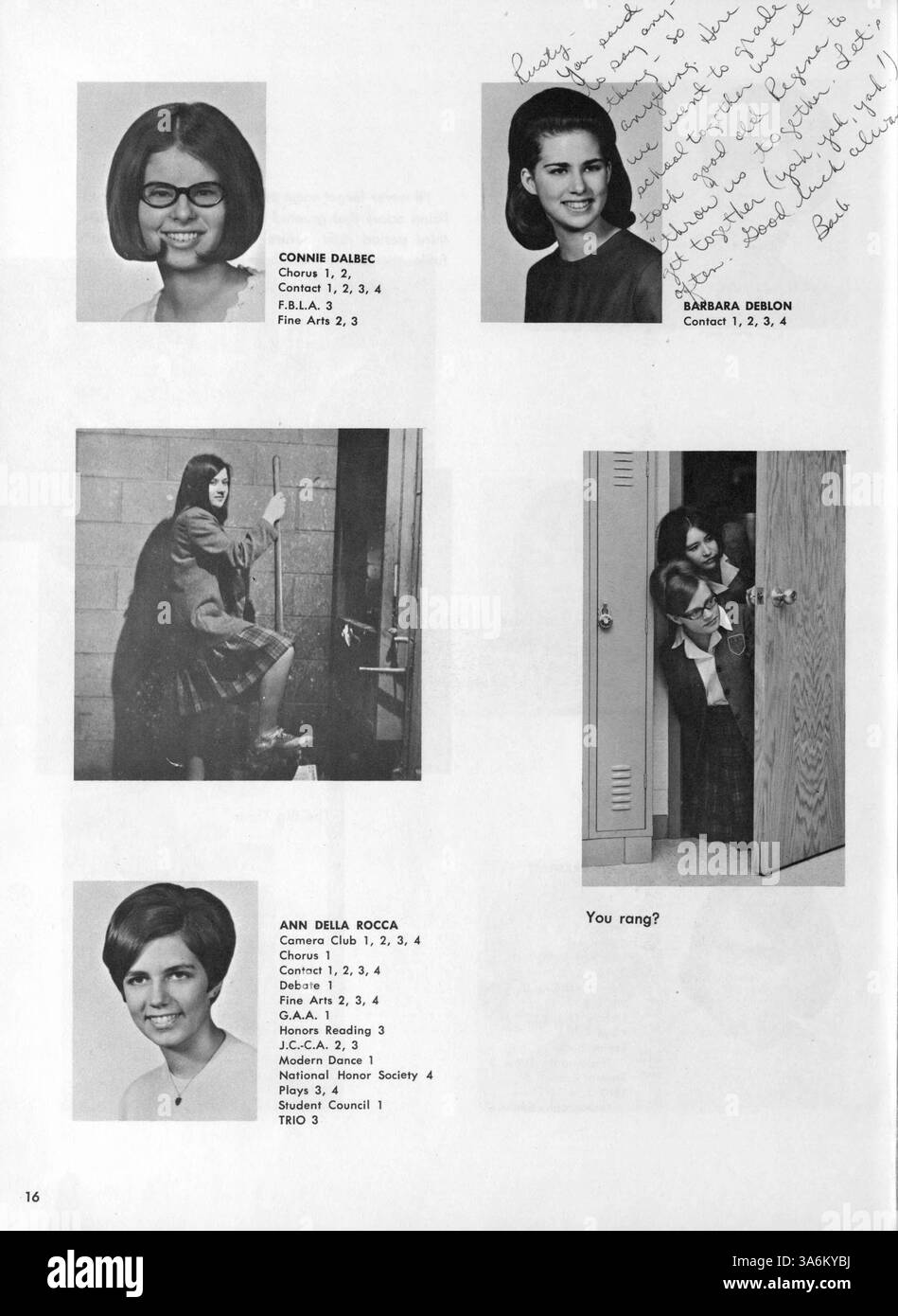 Featuring student portraits and school events Black and White Stock ...