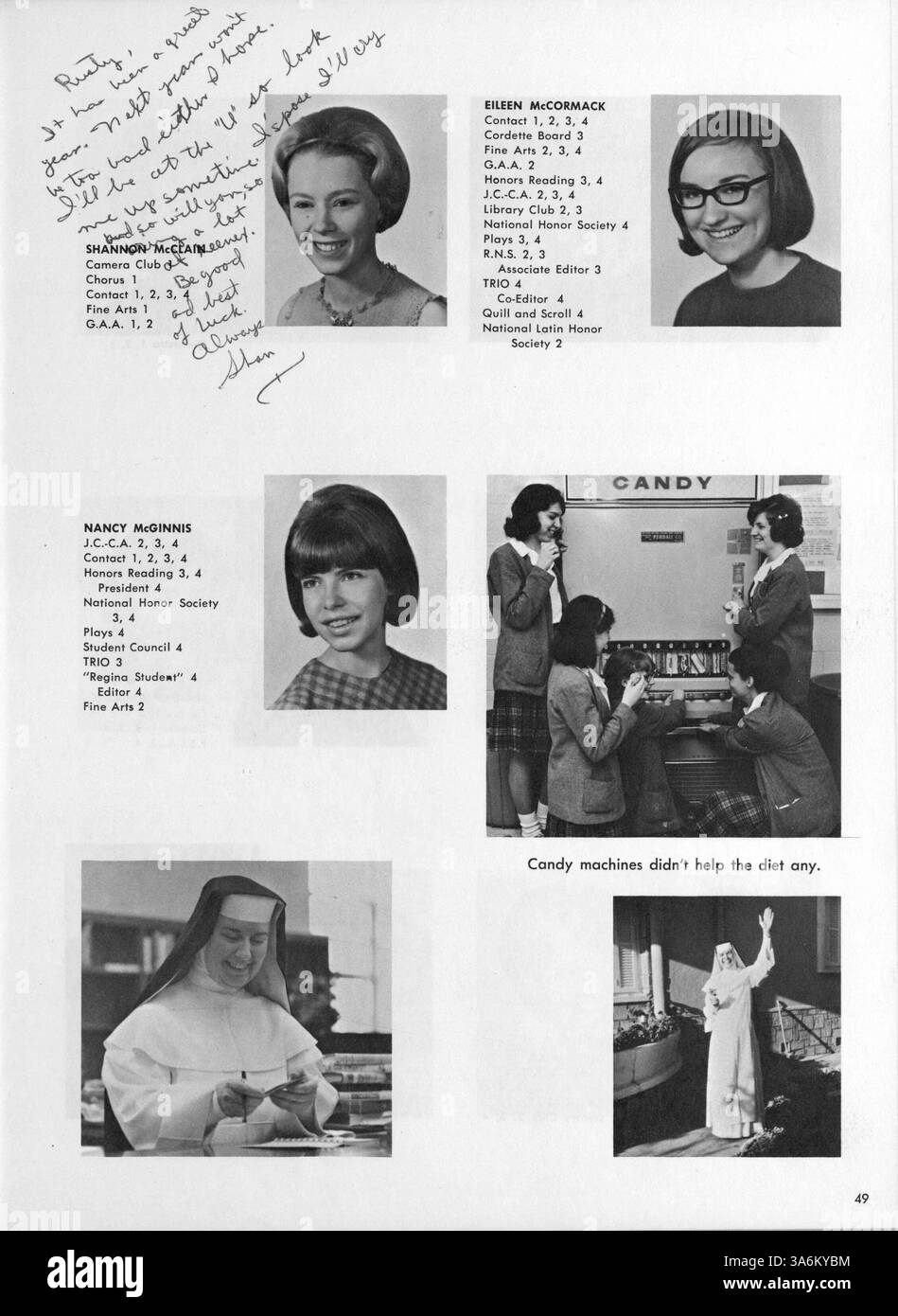 The 1966 Regina Yearbook documents student activities, sports, clubs ...