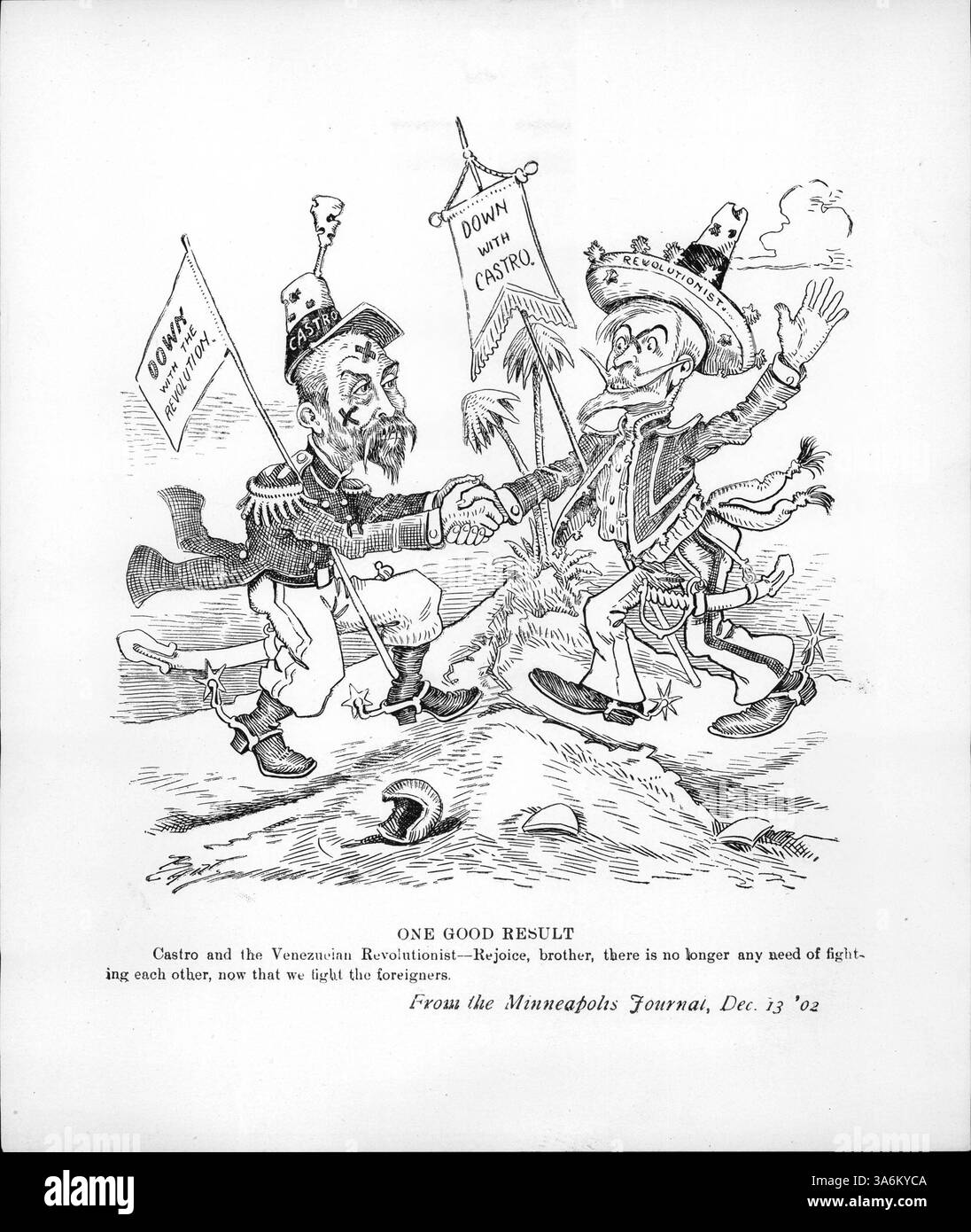 The image shows cipriano castro shaking hands with a venezuelan hi-res ...