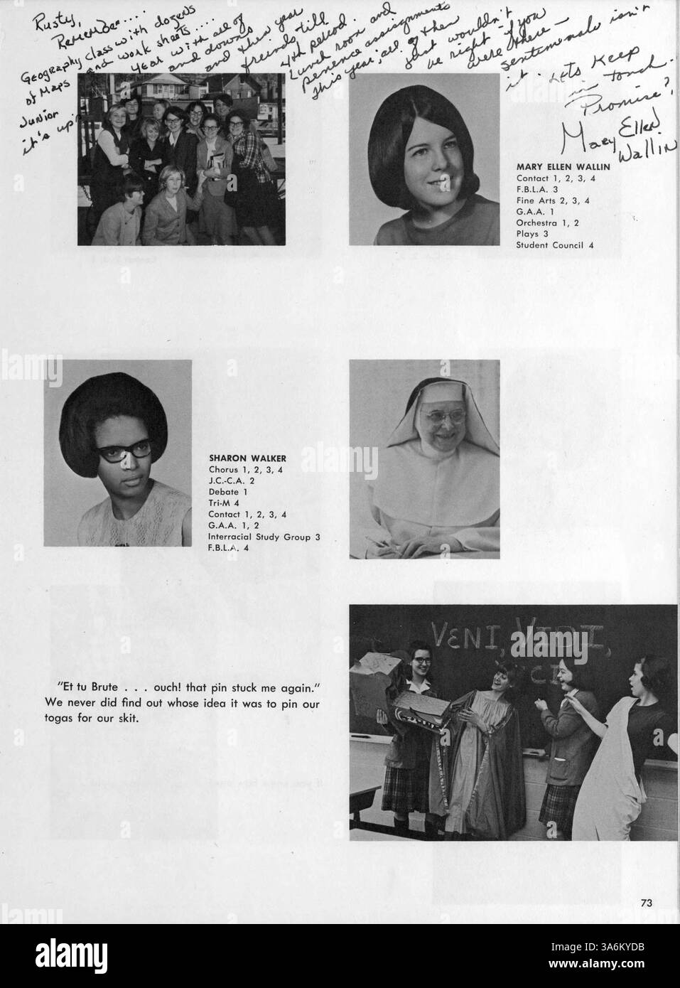 This yearbook from 1966 captures the activities of students, teachers ...