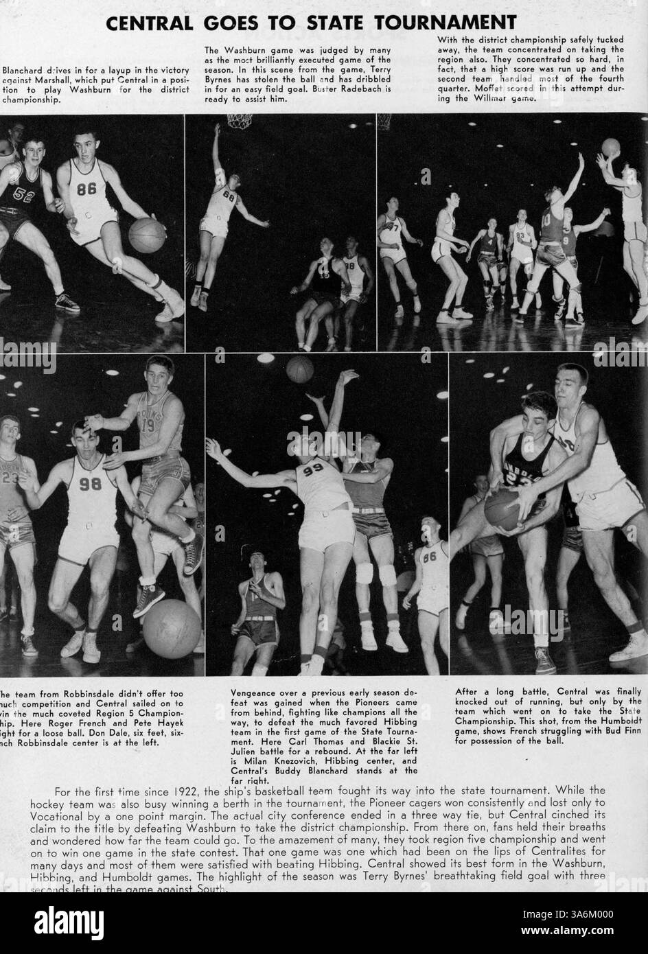 The 1949 Centralian Yearbook from Central High School records key ...