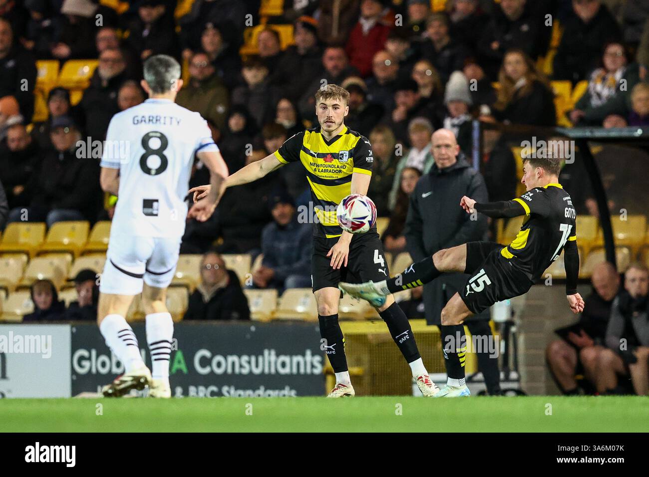 Vale Park, Burslem on Tuesday 25th March 2025.#4, Dean Campbell & #15 ...