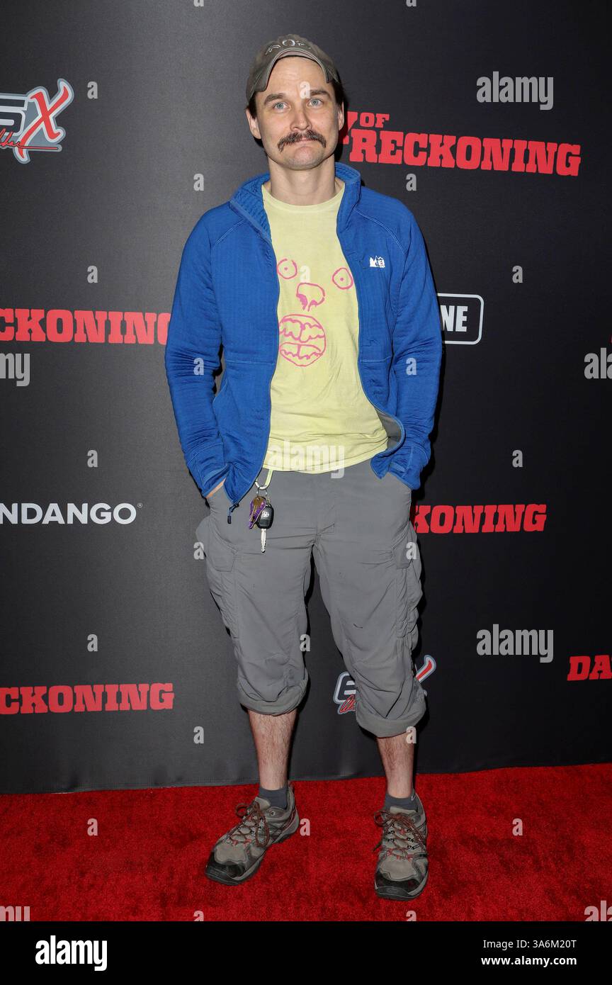 Travis Hammer bei der Premiere des Kinofilms Day of Reckoning im Steven J. Ross Theater in den ...