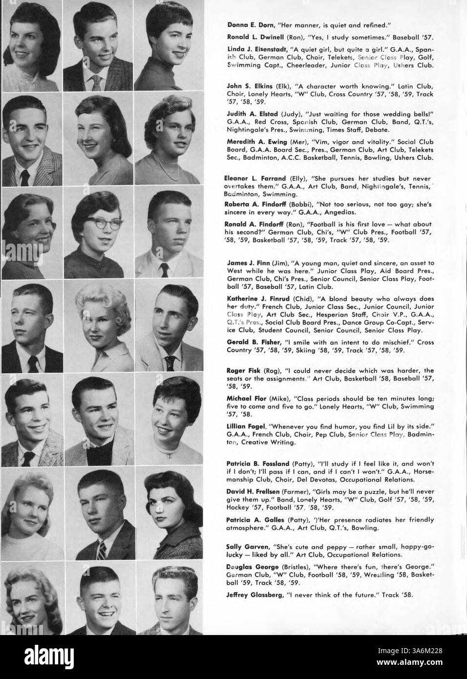 Significant school events of the 1958 1959 school year hi-res stock ...