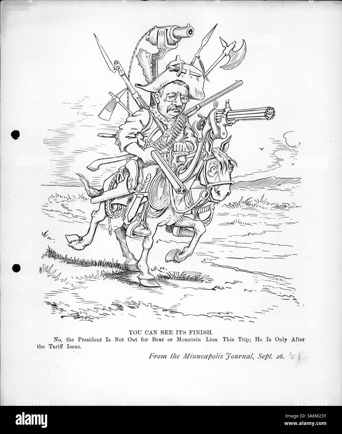 This political cartoon from Hennepin County Library humorously depicts ...