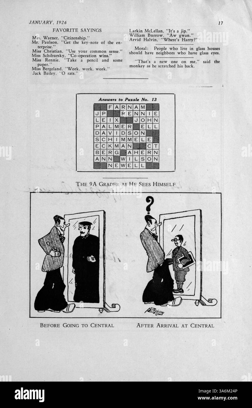 The January 1926 edition of the Bryant Jr. High Yearbook highlights the ...