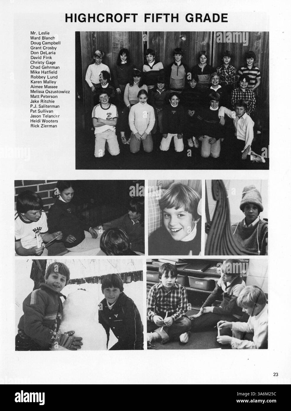 The 1982 Blake Lower School Memory Book highlights the key moments of ...