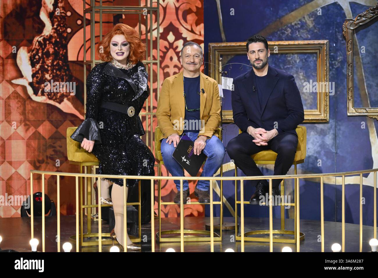 Rome, Italy. 25th Mar, 2025. Rome: Rai Studios ex Dear. Transmission ...