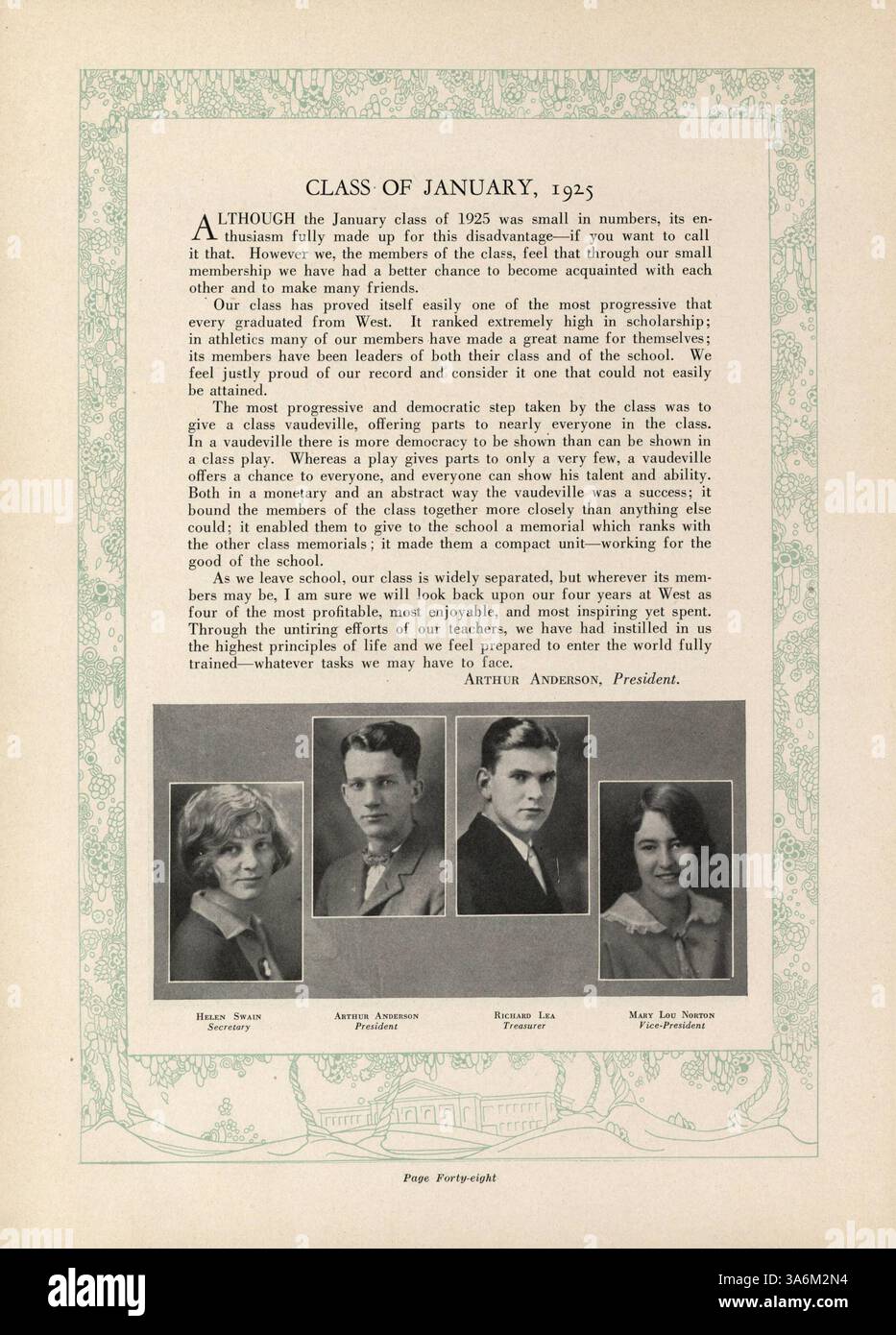 The 'Hesperian 1925' yearbook from West High School documents the 1924-1925 school year ...