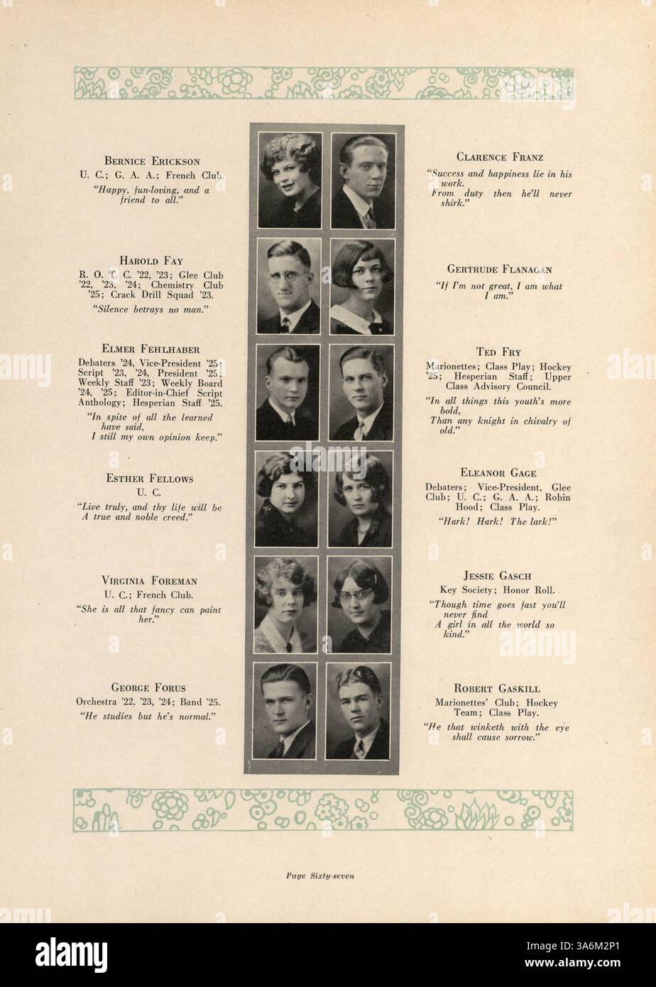 The 'Hesperian' 1925 yearbook offers an overview of West High School's 1924-1925 academic year ...