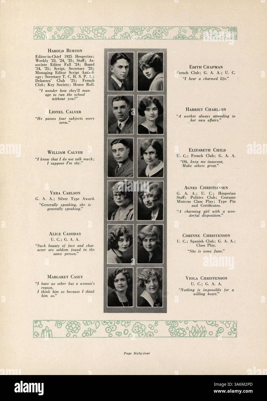 The 1925 'Hesperian' yearbook from West High School captures the ...