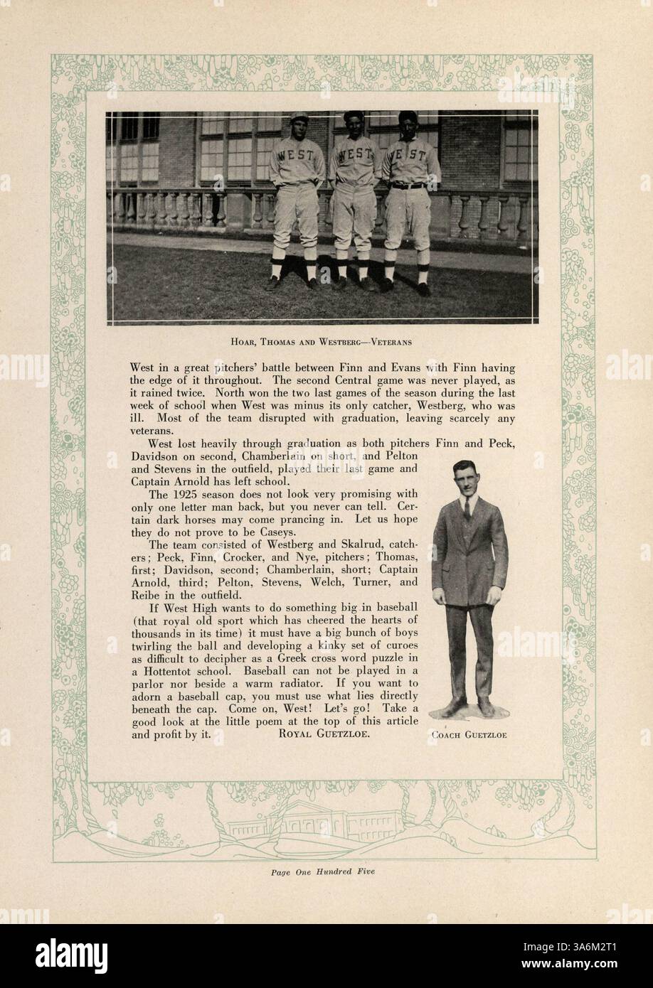The 'Hesperian' yearbook from West High School, 1925, provides a look ...