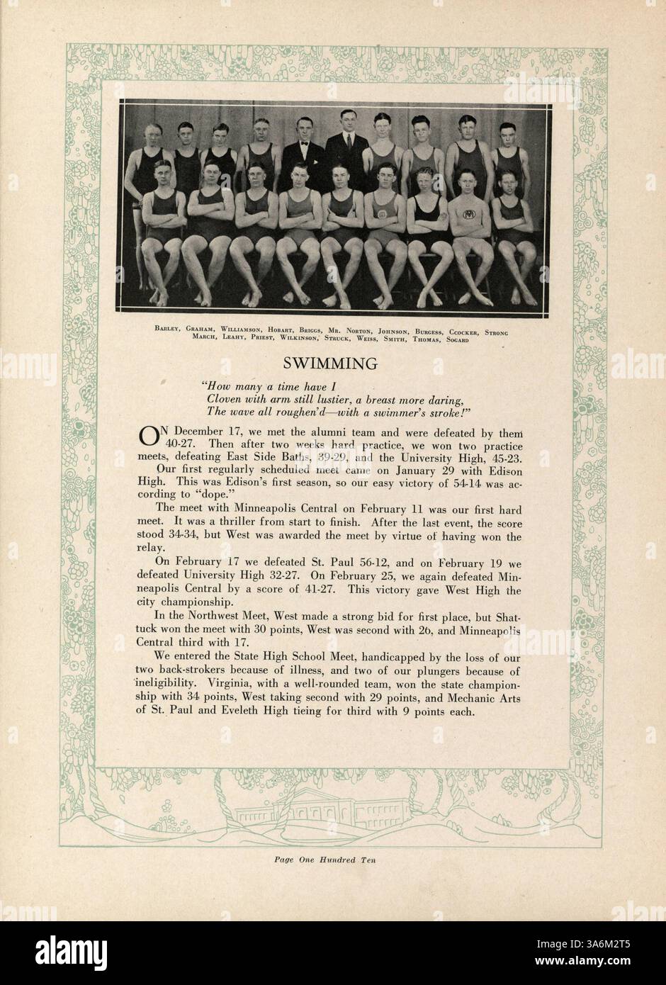 The 'Hesperian' yearbook from 1925 captures the essence of West High School’s 1924-1925 school ...