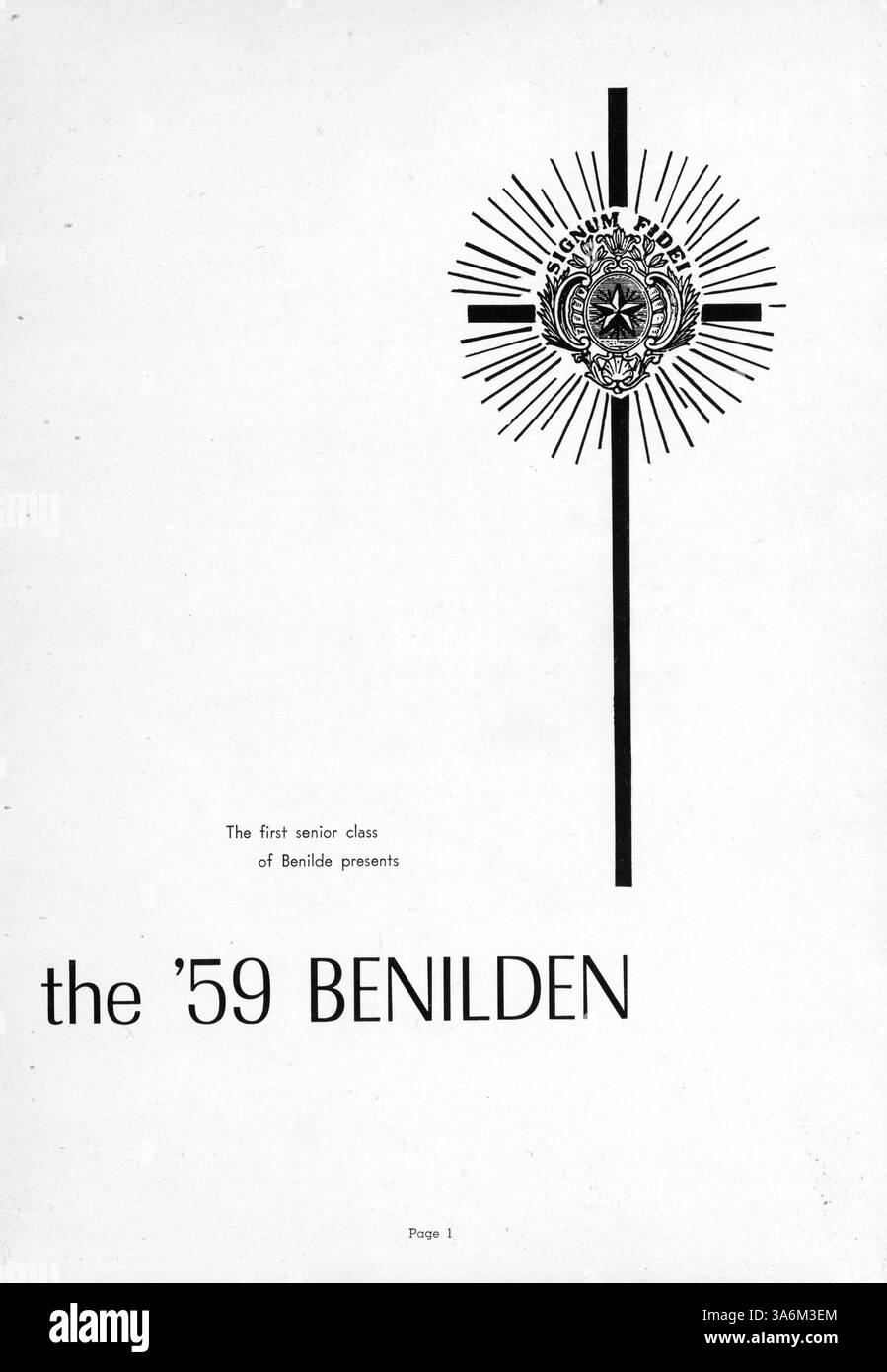 This edition of the 'Benilden '59' yearbook from Benilde High School ...