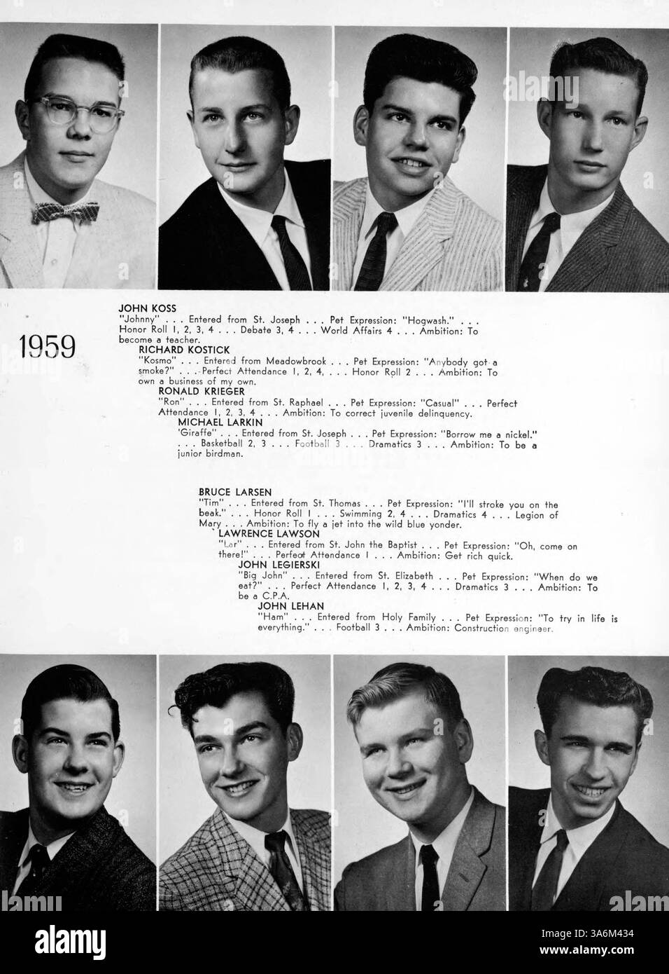 The 1959 Benilde High Yearbook captures the school year's activities ...
