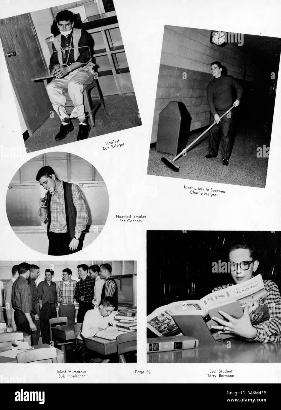 The 1959 Benilde High Yearbook captures various aspects of student life ...