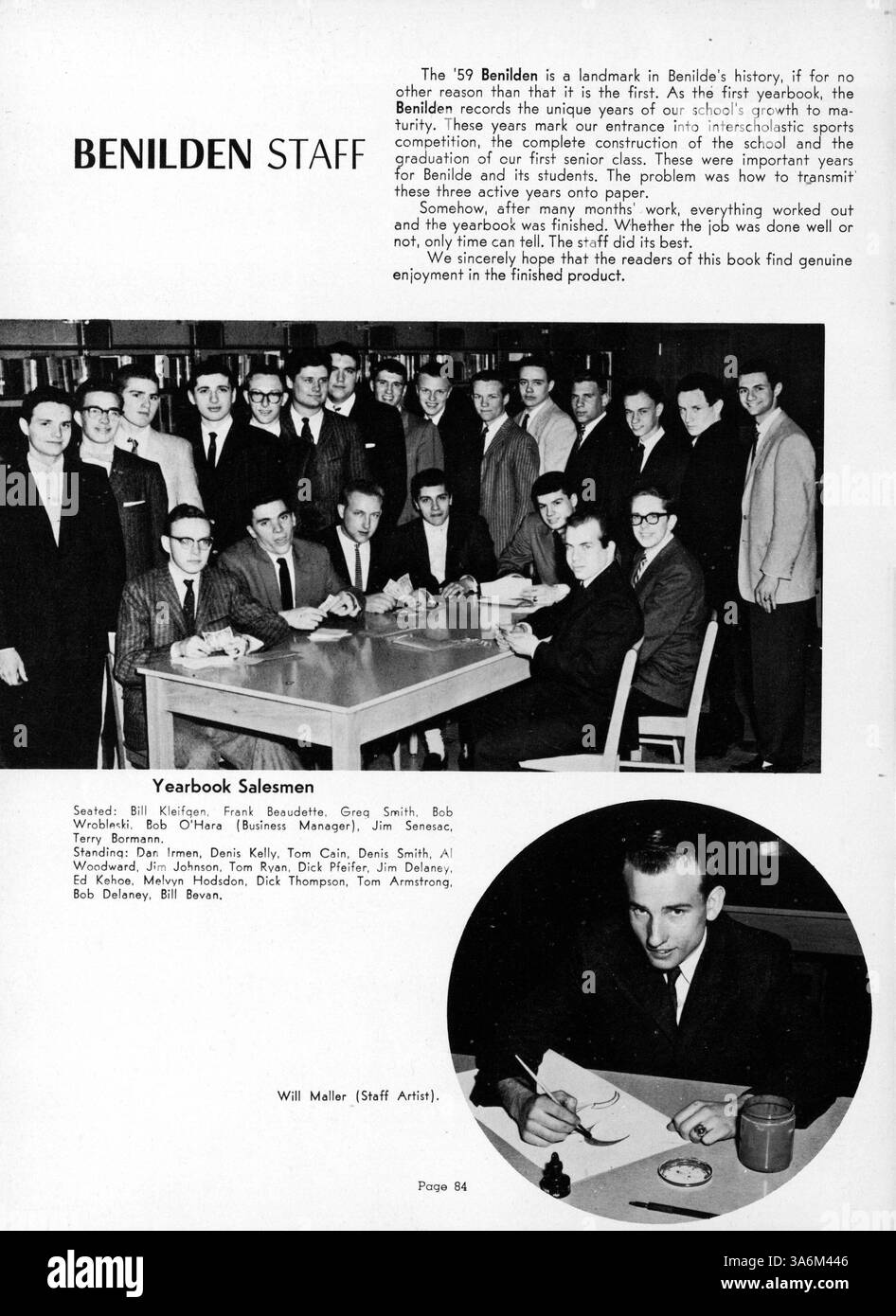 This 1959 benilde high yearbook serves as a historical document hi-res ...