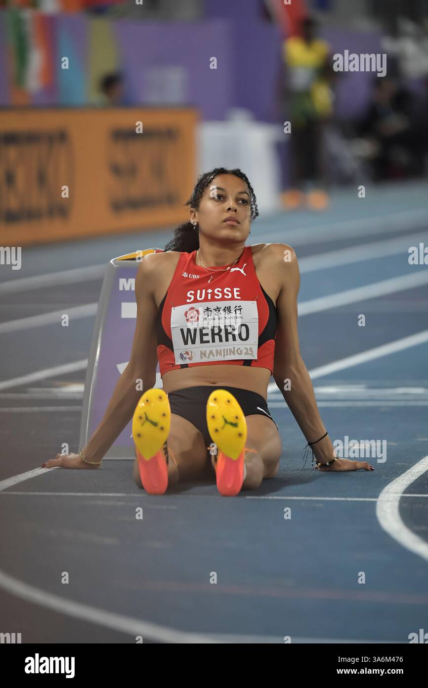 Audrey Werro of Switzerland competing in the 800m final at the World ...