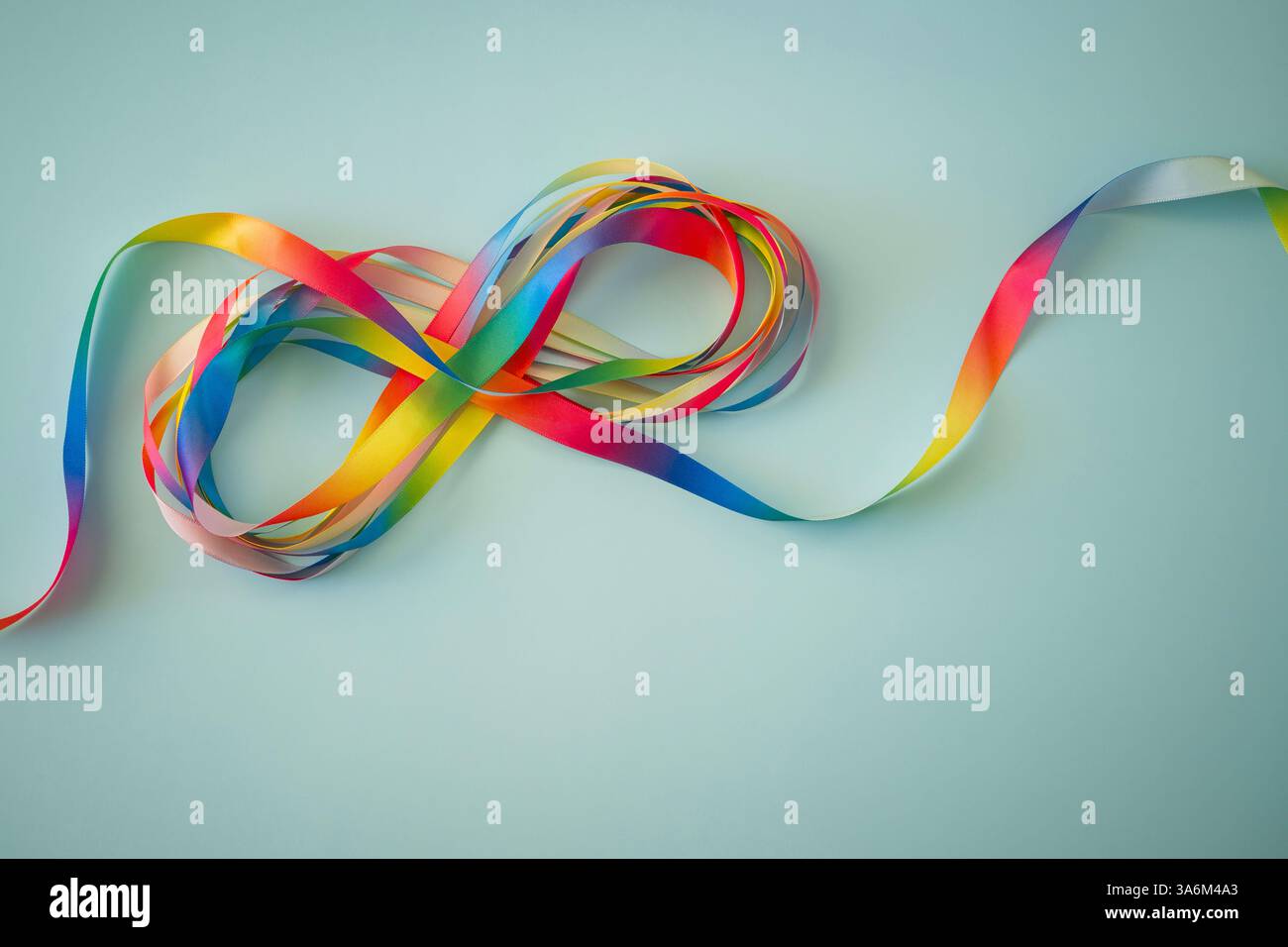 Autism acceptance month, Autism awareness day concept. Rainbow colors ...