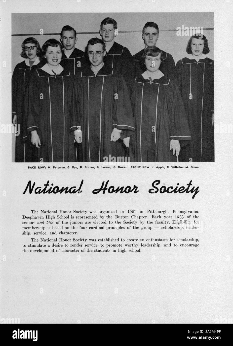 This 1952 yearbook from Deephaven High captures the last year of the ...