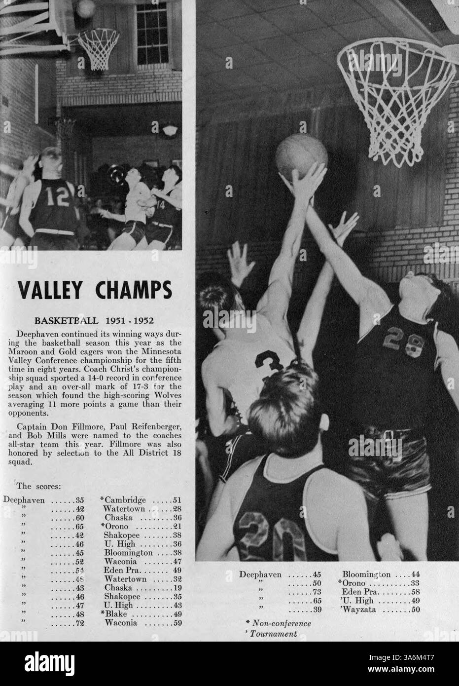 This 1952 yearbook from Deephaven High documents the final academic ...