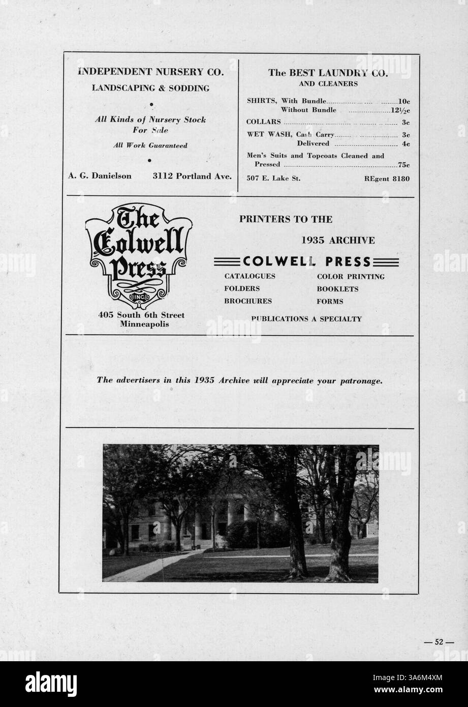 The 1935 yearbook from North Central Bible Institute captures the ...