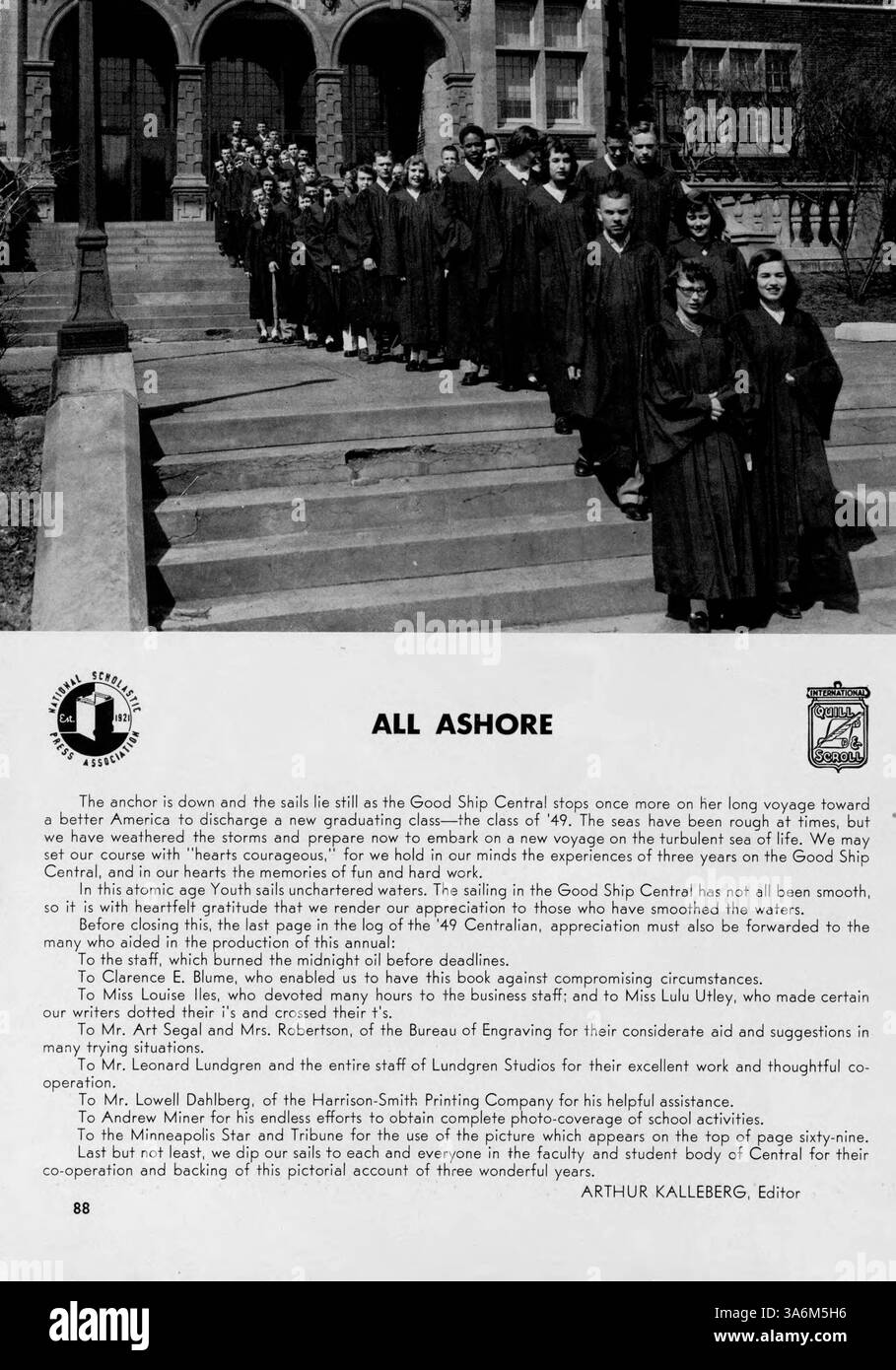 The 1949 Centralian Yearbook highlights Central High School's students ...