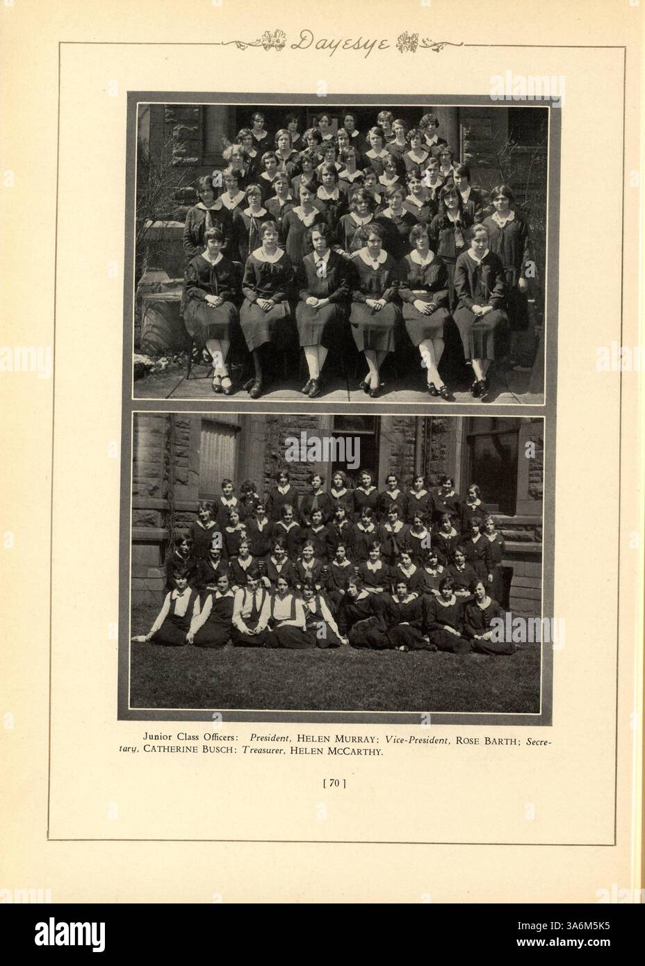 The 1926 'Dayesye' yearbook from St. Margaret's Academy reflects the ...