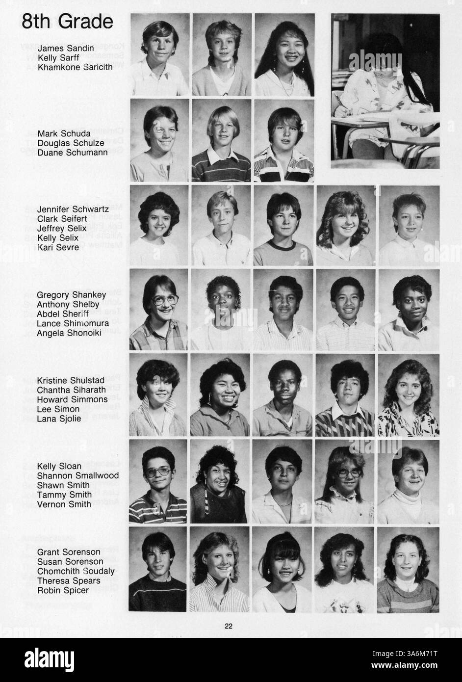 The 1986 Sanford Jr. High Yearbook, Sanford Hawk, reflects on the ...