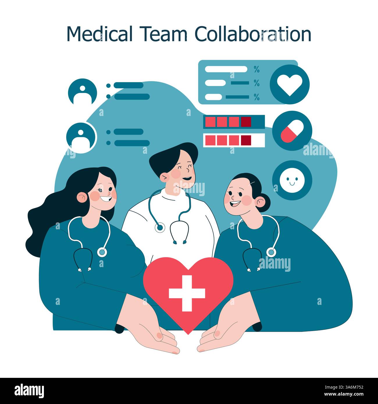 Celebrating International Nurses Day, this illustration shows a diverse ...