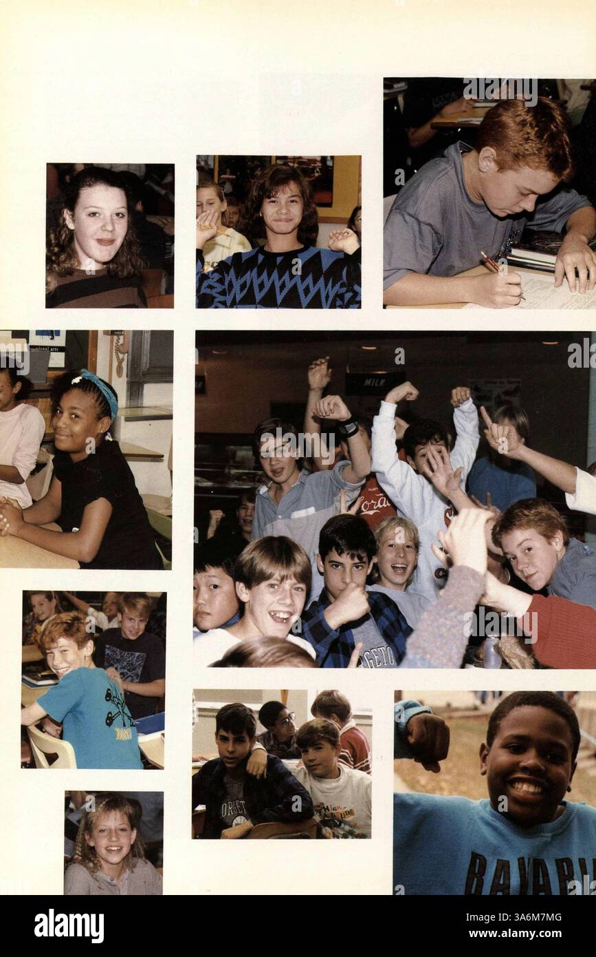 The 1988 anthony jr high yearbook hi-res stock photography and images ...