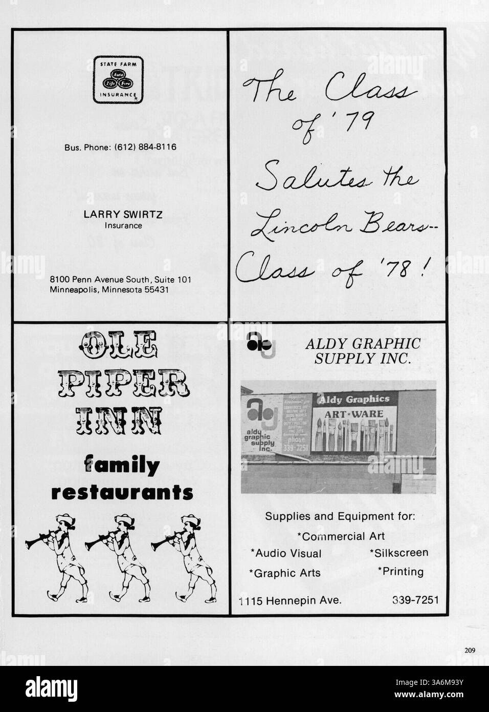 The 1978 yearbook from Lincoln High School captures important school ...