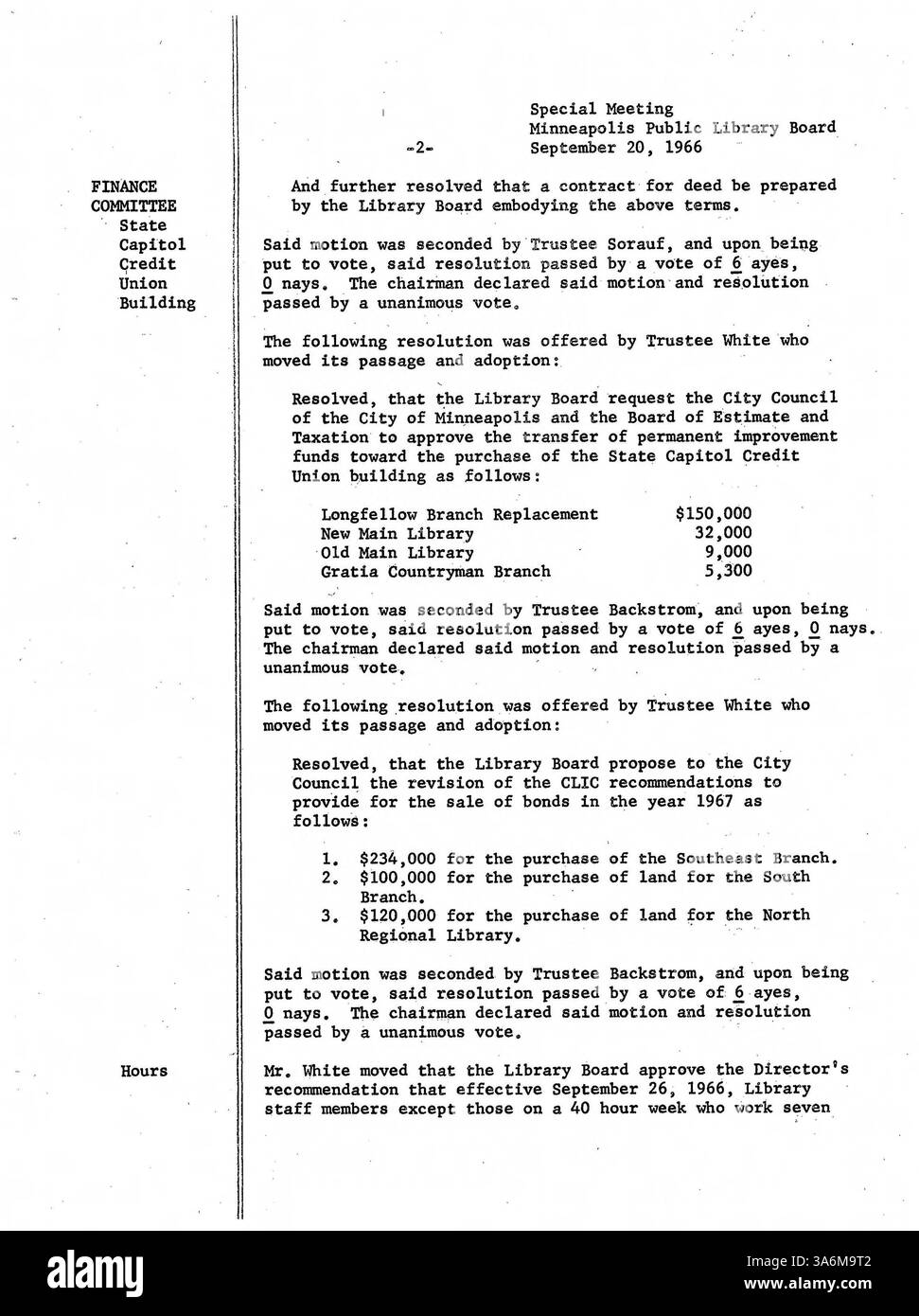 The 1966 meeting minutes of the Minneapolis Public Library Board of ...